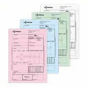 CMR with your own logo! shipping lists blocks prints 1+3 in black